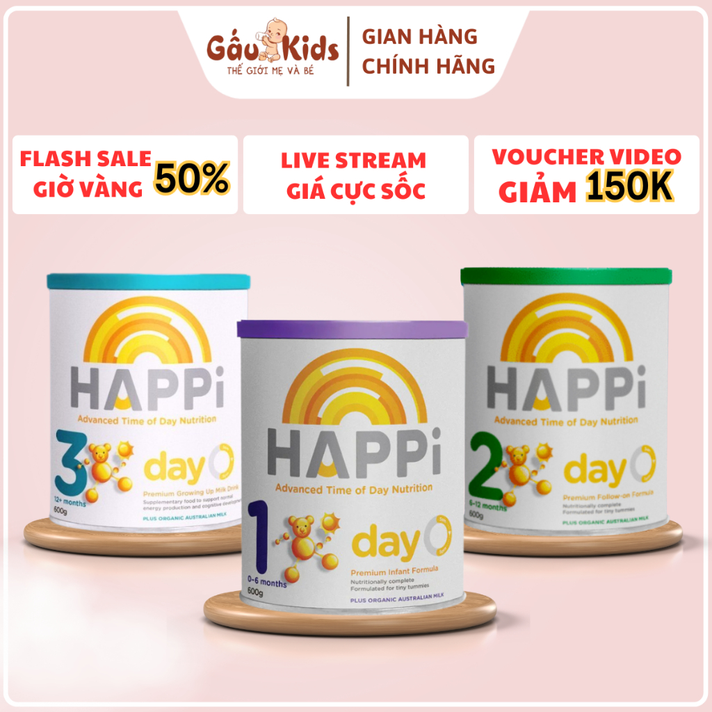 Happi Day Infant Formula Milk Powder Full Quantity 600G Australian ...