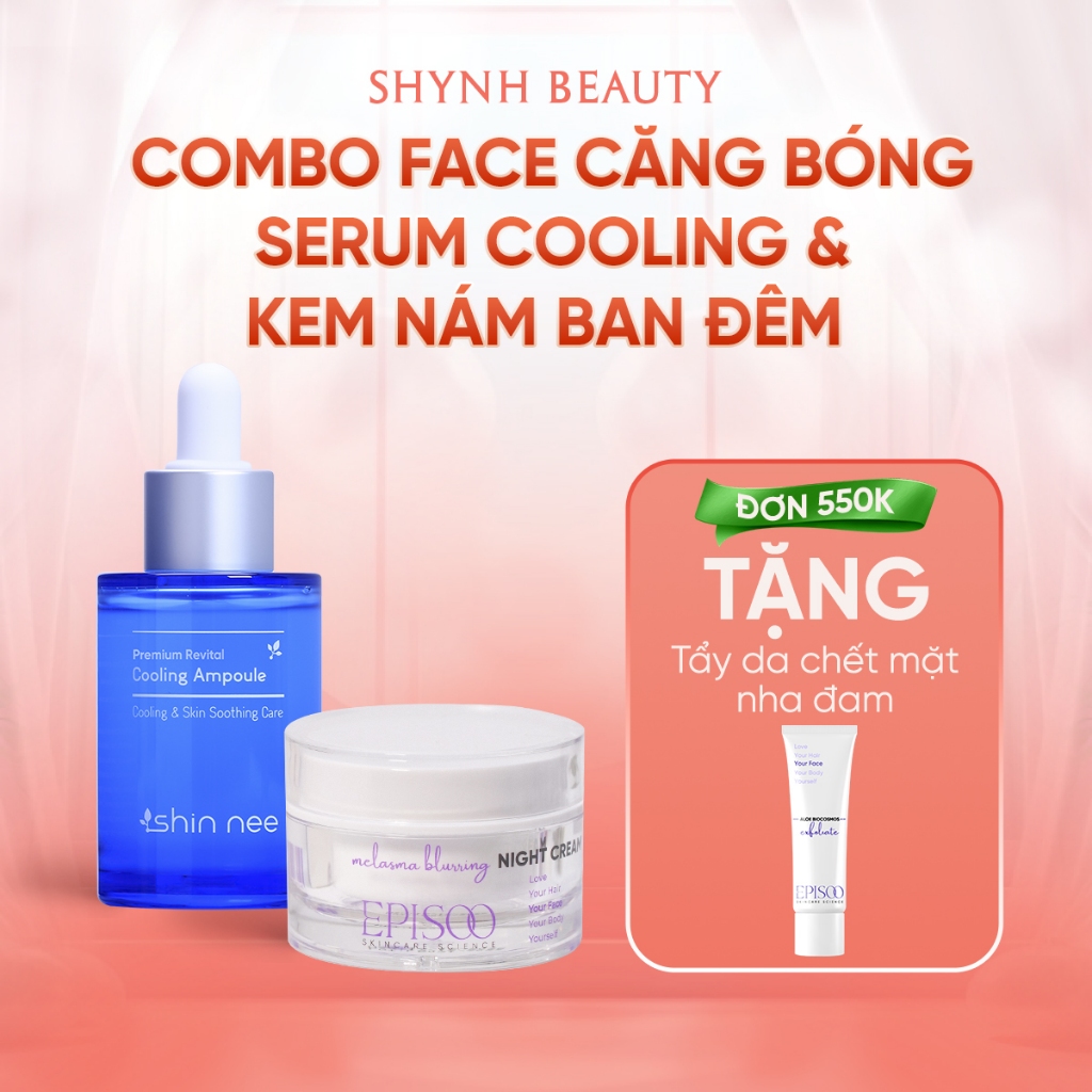 Combo Face Brightening Serum Cooling Shin Nee and Melasma Blurring ...