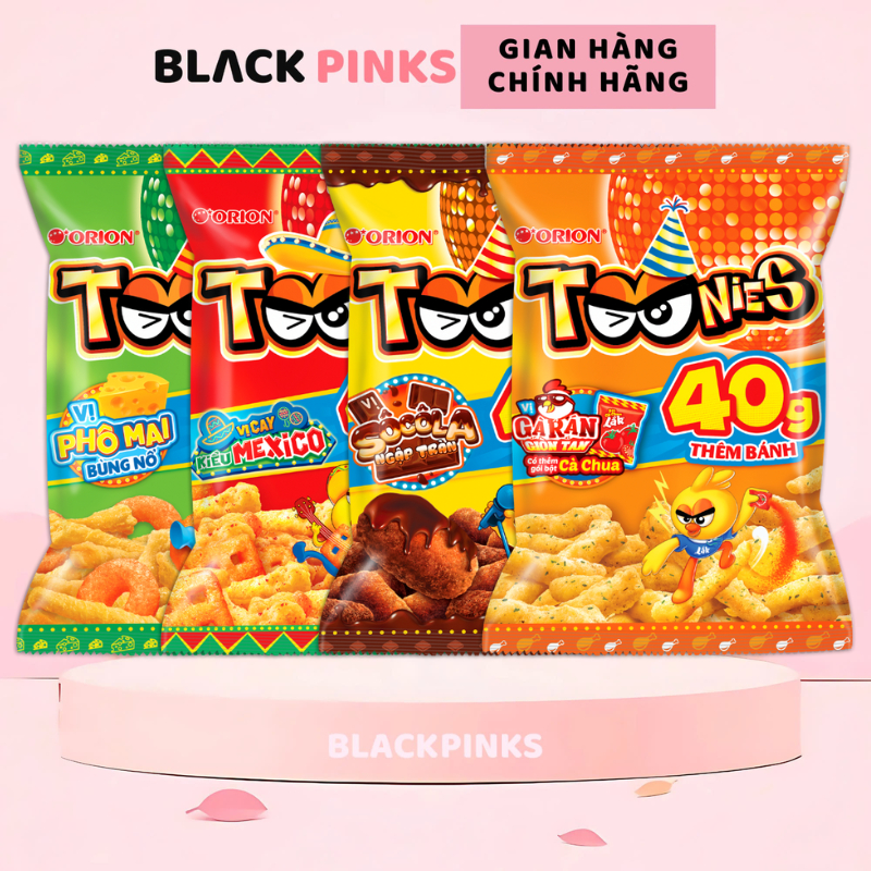 Toonies Snack fried chicken, cheese, spicy, chocolate flavor 40g ...