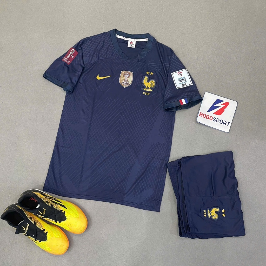 Dk FLG WC2022 Blue FRANCE Football Kit | Shopee Malaysia