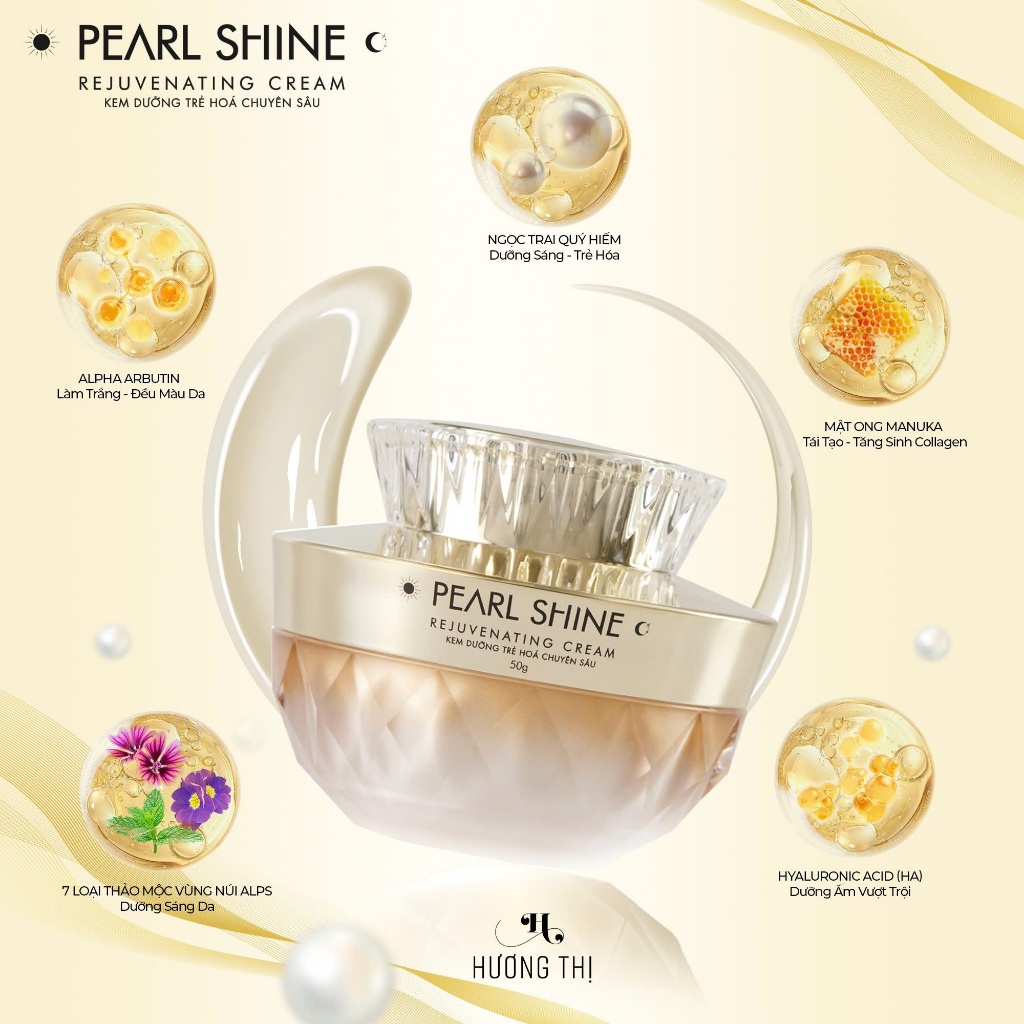 Huong Thi Bright White Pearl Cream 50g | Shopee Malaysia