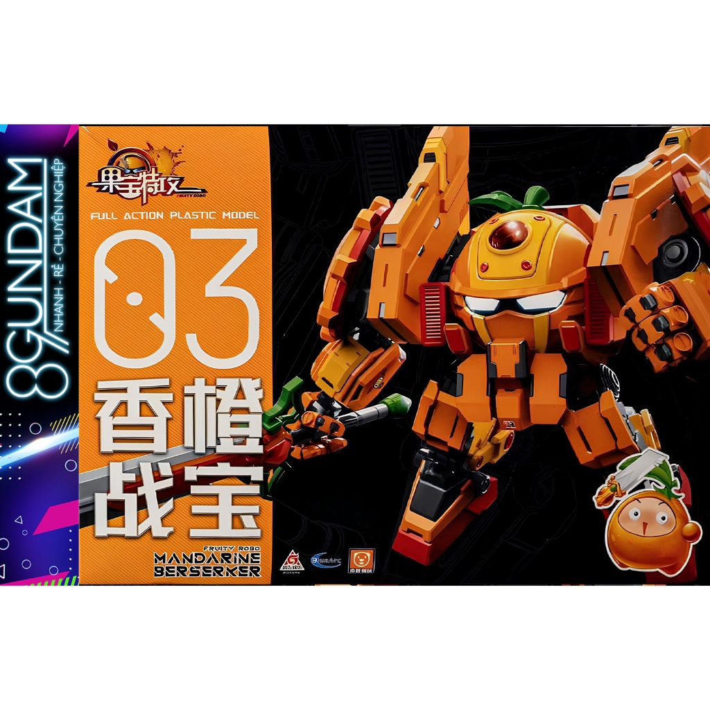 Fruity Robo Mandarine Berserker Assembly Model "The Whistling Swordsman ...