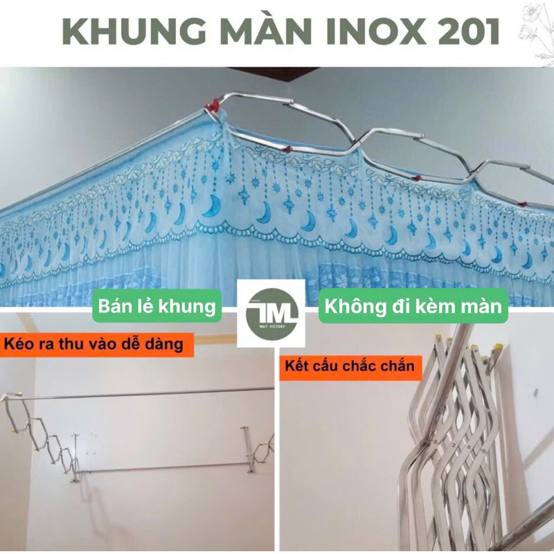 May Victory premium collapsible 201 stainless steel curtain frame ...