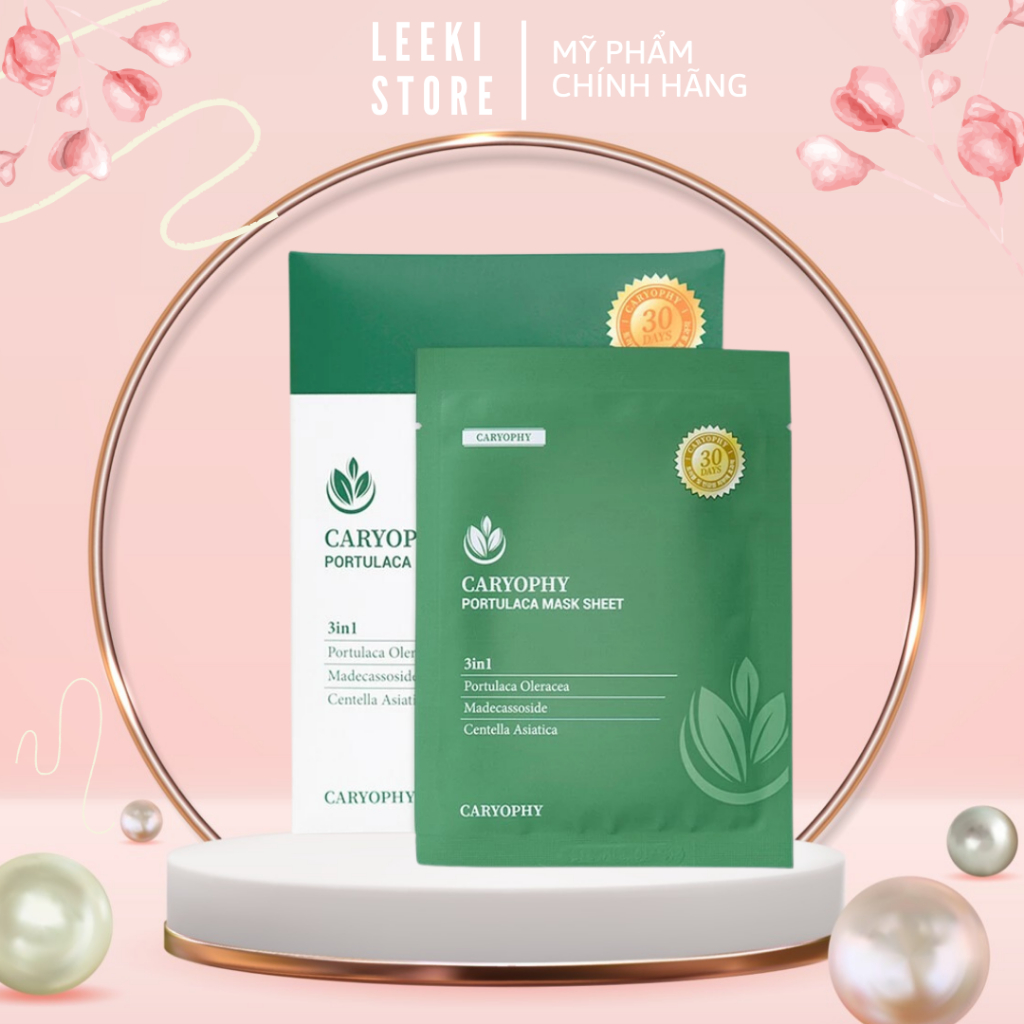 Caryophy portulaca mask sheet to reduce acne and dark spots from Korea ...