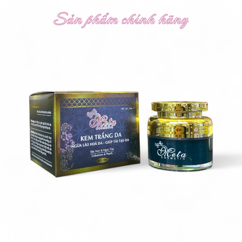 Meta Whitening Cream helps prevent aging and regenerate skin 20 grams ...