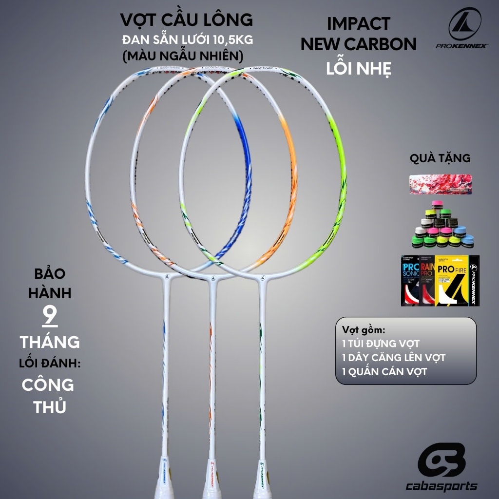 Prokennex Impact New Carbon badminton racket, brand New, sealed, slight ...