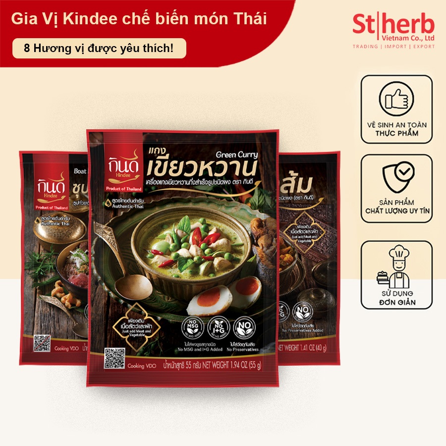 8 Kindee Brand Synthetic Thai Spices with Thai Taste | Shopee Malaysia