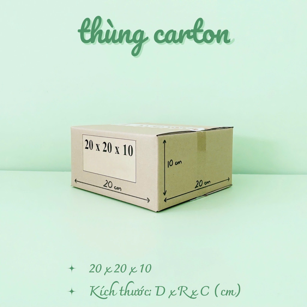 Combo 50 CARTON BOXES 20x20x10 cm | Shopee Malaysia