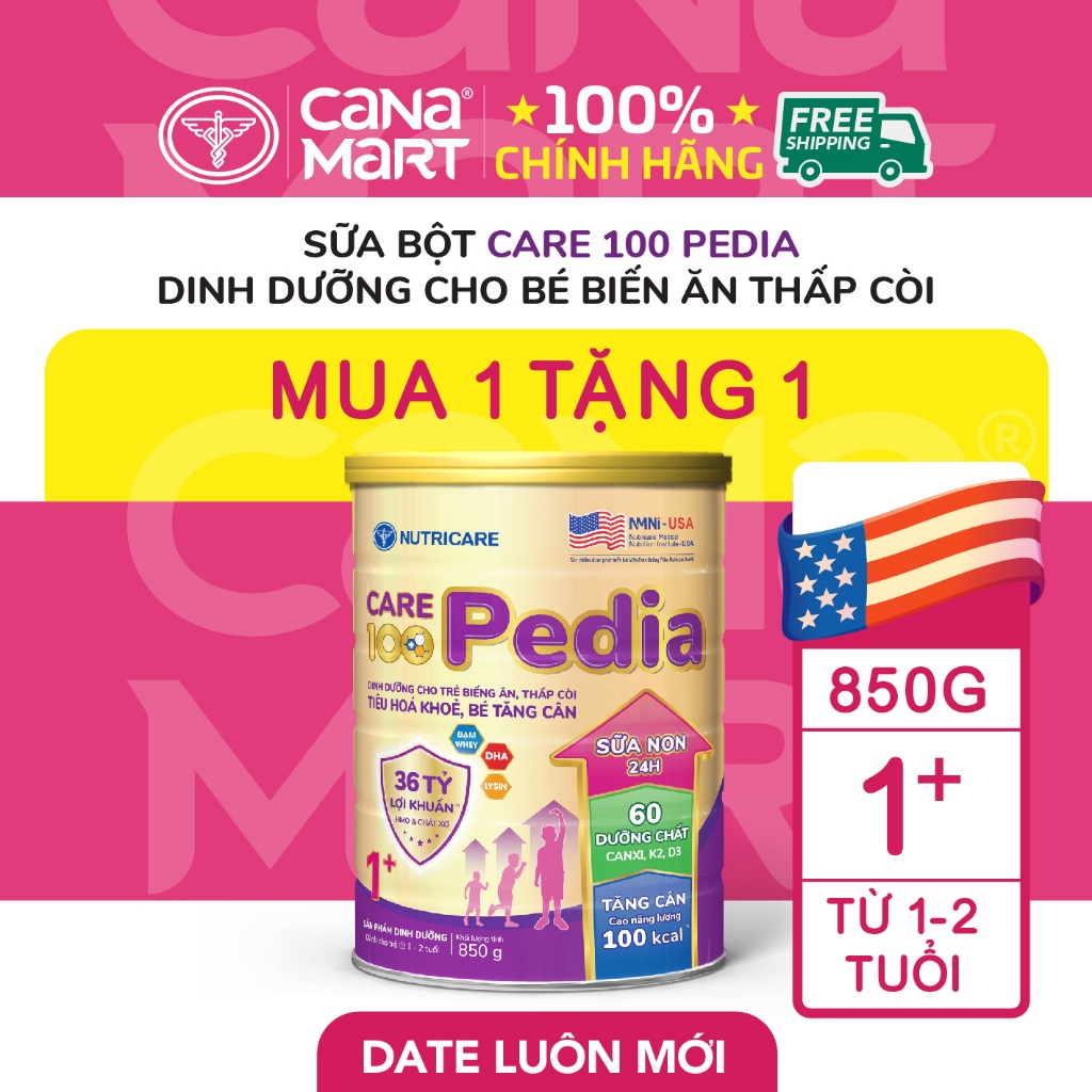 Care100 PEDIA 1+ Nutricare Powdered Milk Weight Gain Immunity Healthy ...
