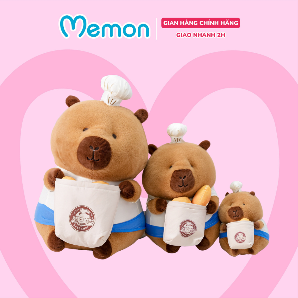 Memon bread capybara teddy bear, premium soft bread capybara stuffed ...