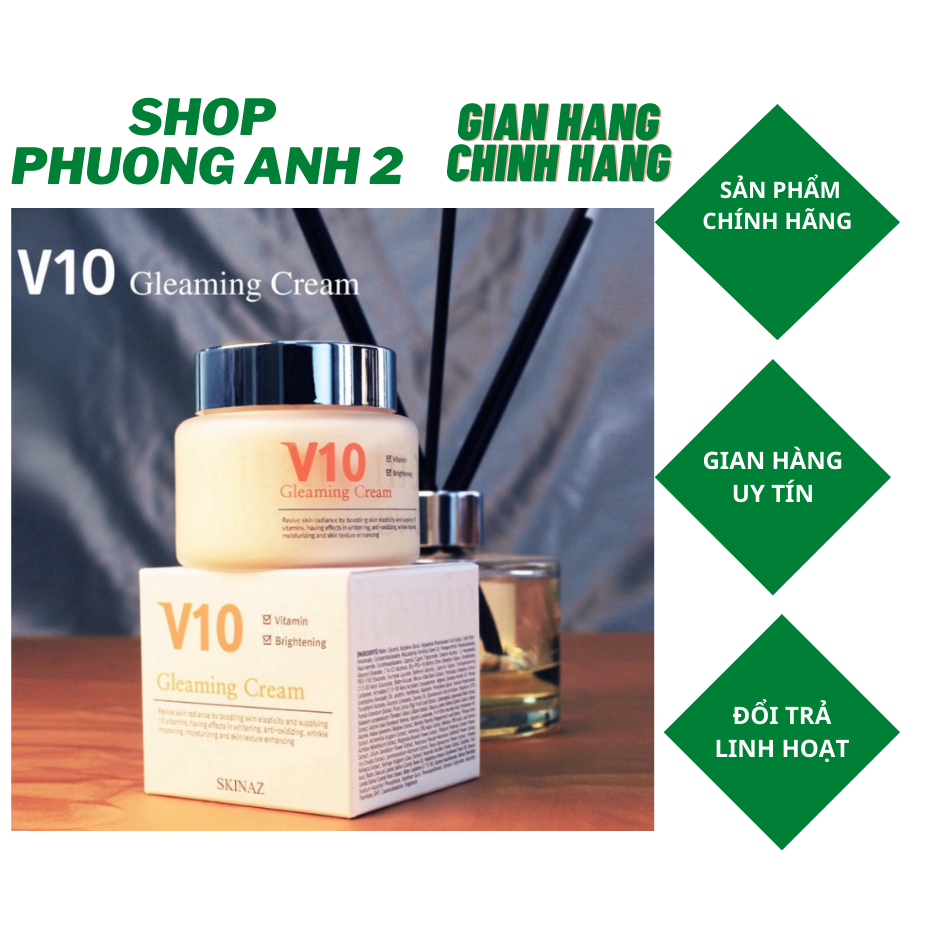 Genuine Korean V10 Skinaz Cream 100ml - V10 Gleaming Cream Skinaz ...