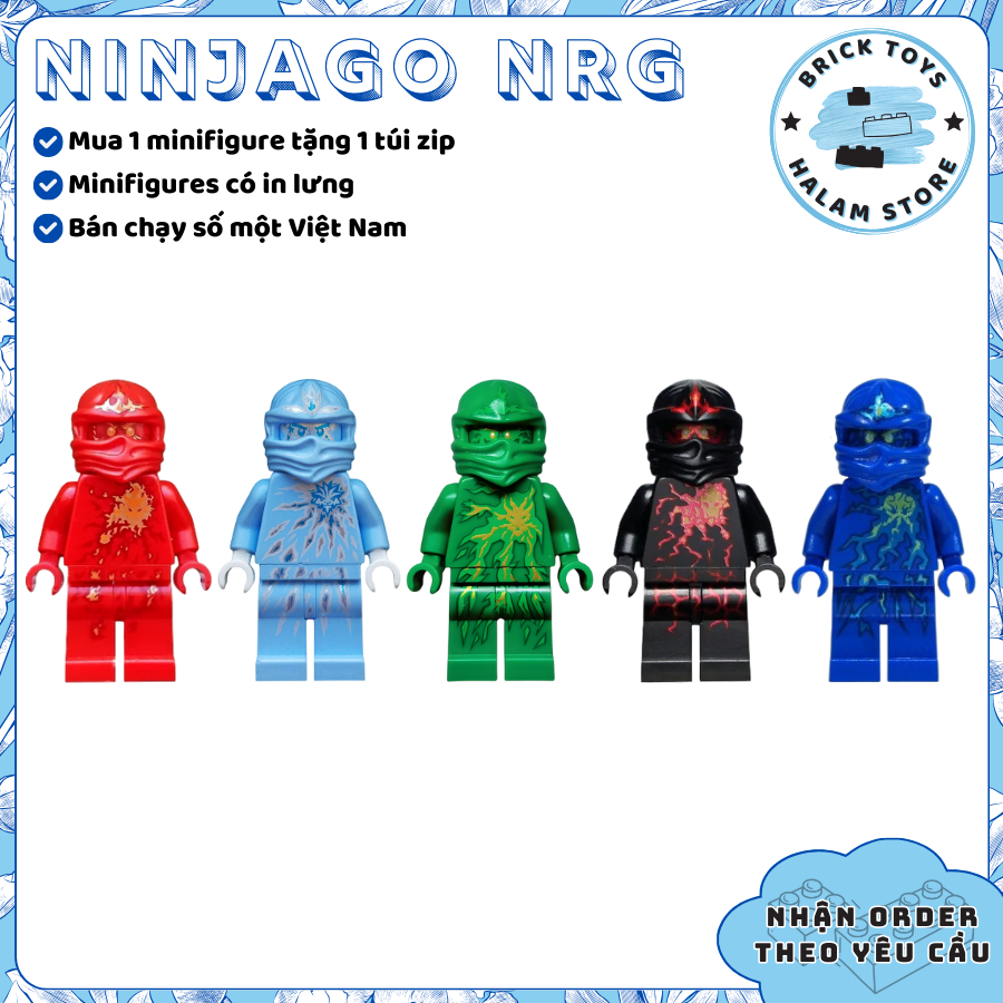Ninjago NRG minifigures assembly toy - Hidden energy Ninja model Halam ...
