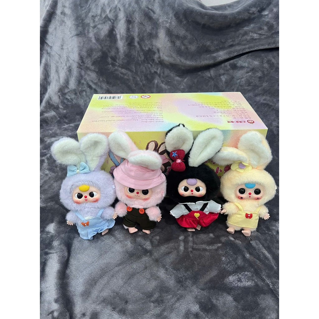 Bb8 | Hoo Toc | Blind Box Baby Three Rabbit Macaron Soft Cotton | Original Box and Card | Shopee ...