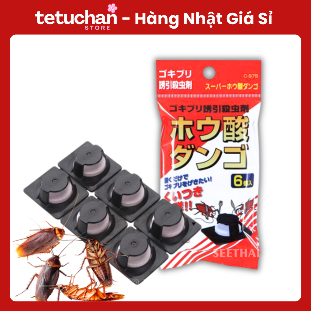 Set of 6 Sanada Seiko 4g cockroach killer tablets to completely kill ...