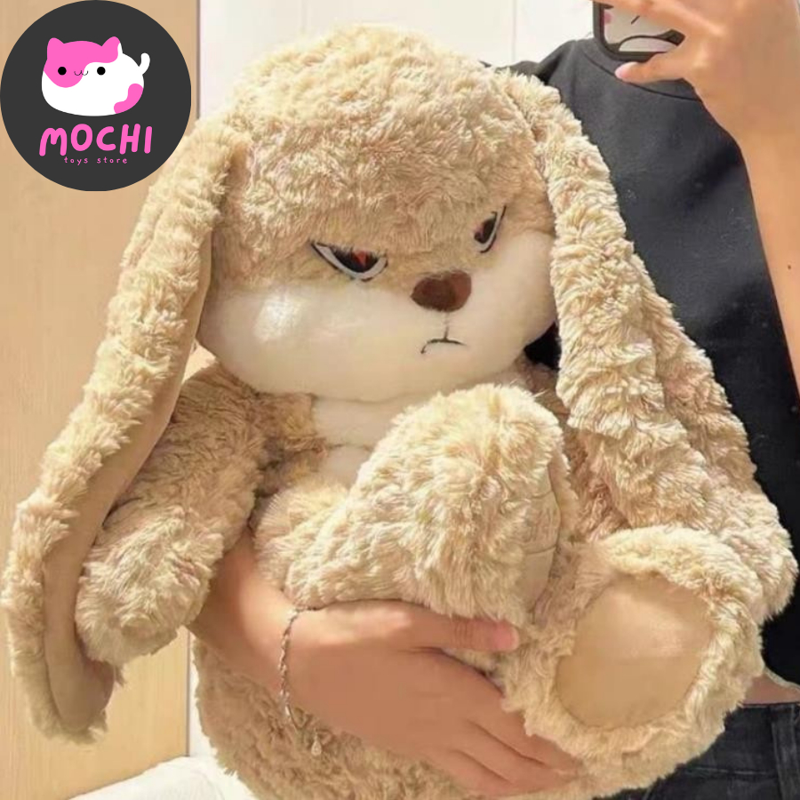 Hugging Rabbit Teddy Bear, Angry Crow Face Rabbit, premium soft fabric ...
