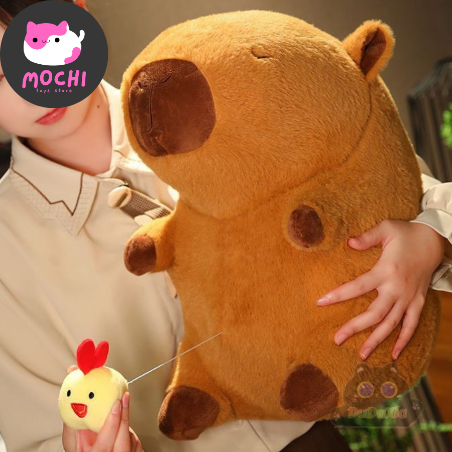 Capybara Funny Chicken Teddy Bear Capybara Chicken Toy Pull Out and In ...