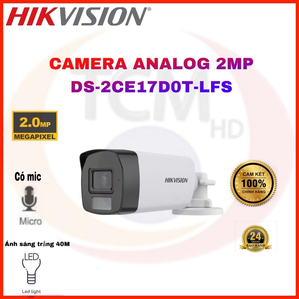 Hikvision DS-2CE17D0T-LFS 2MP HDTVI Camera | Shopee Malaysia