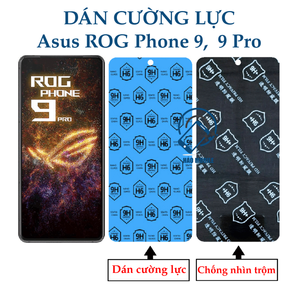 Asus ROG Phone 9, 9 Pro nano flexible tempered film (transparent and anti-peeping) | Shopee Malaysia