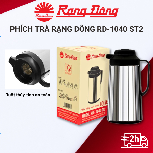 Rang Dong tea thermos Model RD1040 ST2, 1 Liter capacity, high-quality ...