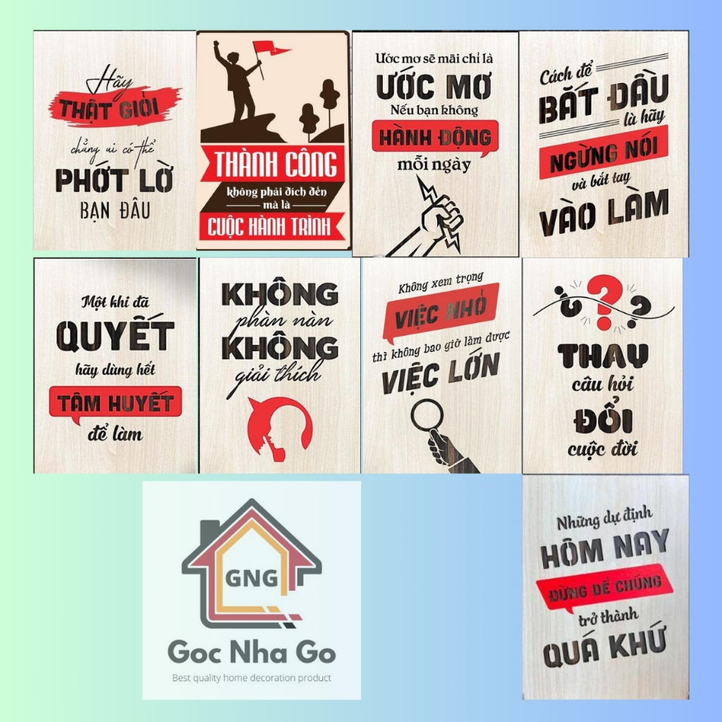 [+11 Models] Motivational painting to decorate Wooden House Corner made ...