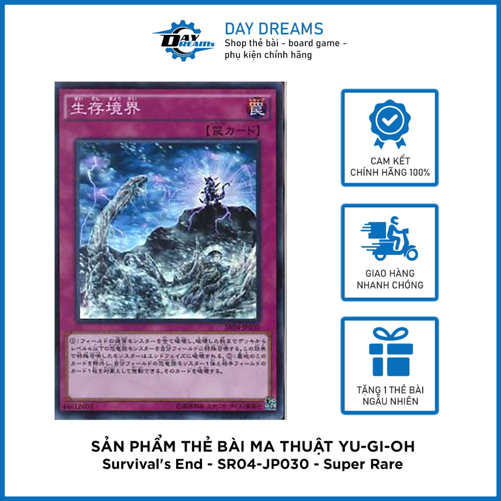 Genuine YUGIOH CARD: Survival's End - SR04-JP030 - Super Rare | Shopee Malaysia