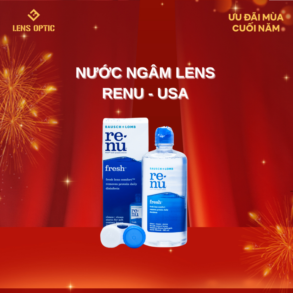 Renu BAUSCH & LOMB Lens soaking water 60ML/120ML/355ML, USA contact ...