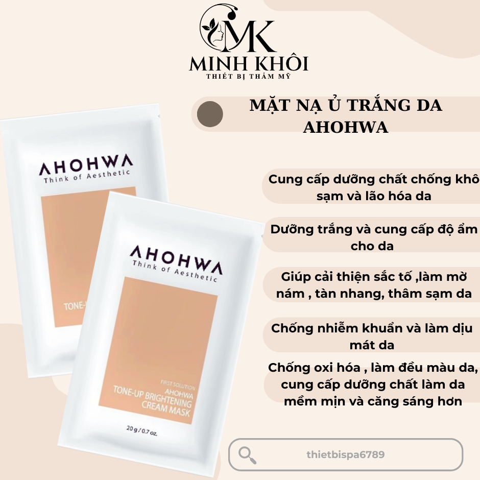 Genuine KOREAN AHOHWA FACIAL WHITENING MASK 500G MINH KHOI SPA | Shopee ...