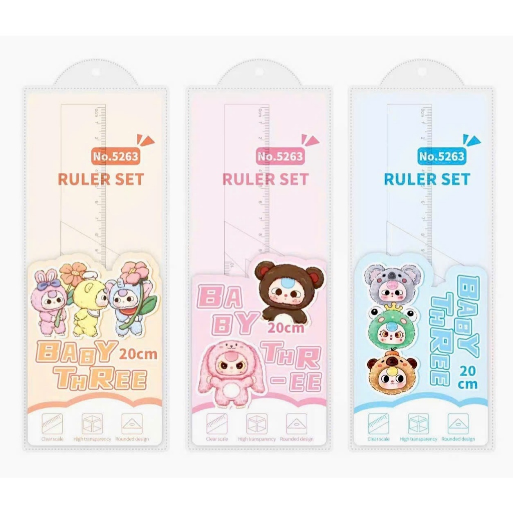 Cute Capybara,labubu,baby three Ruler Set Learning Tools for Children ...