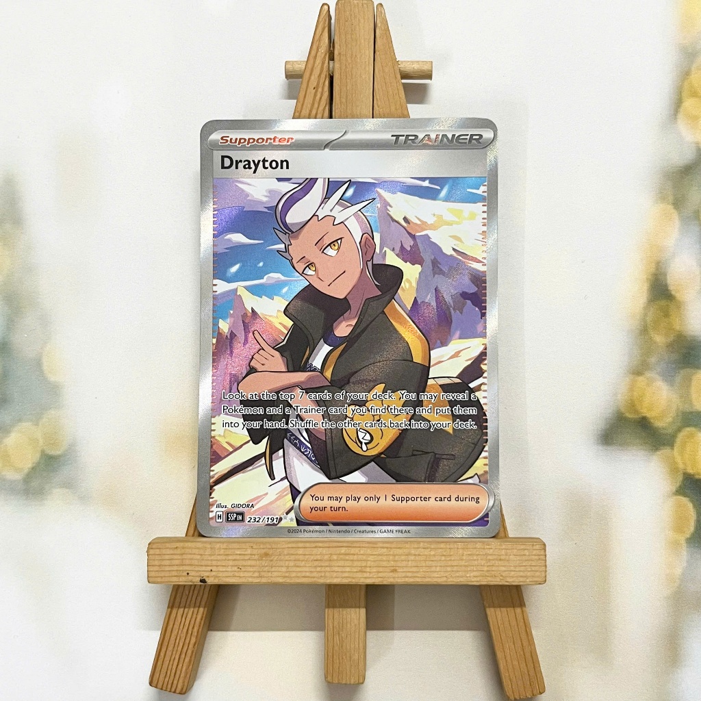Pokemon Drayton 232/191 Picture Card - Genuine English Surging Sparks ...