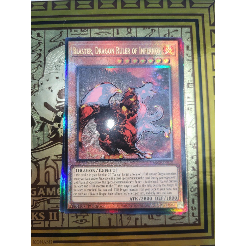 Yugioh Cards - TCG - Blaster, Dragon Ruler of Infernos - RA03-EN010 ...
