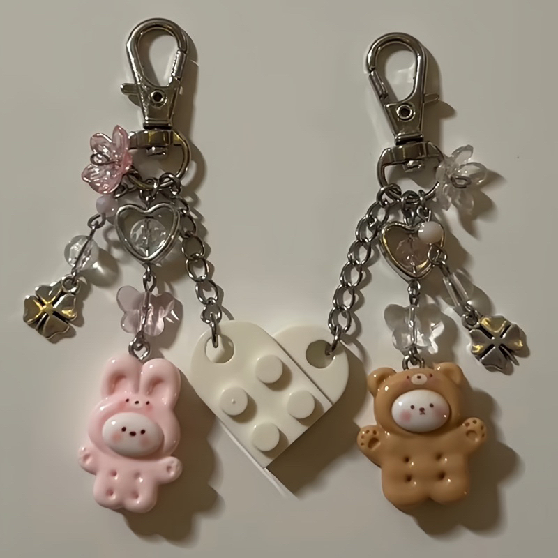 Keychain Cute Couplebag with Lego Heart ⋆ ̊。⋆ ˖ ̊ (shopee: Tiemcuadaoo ...