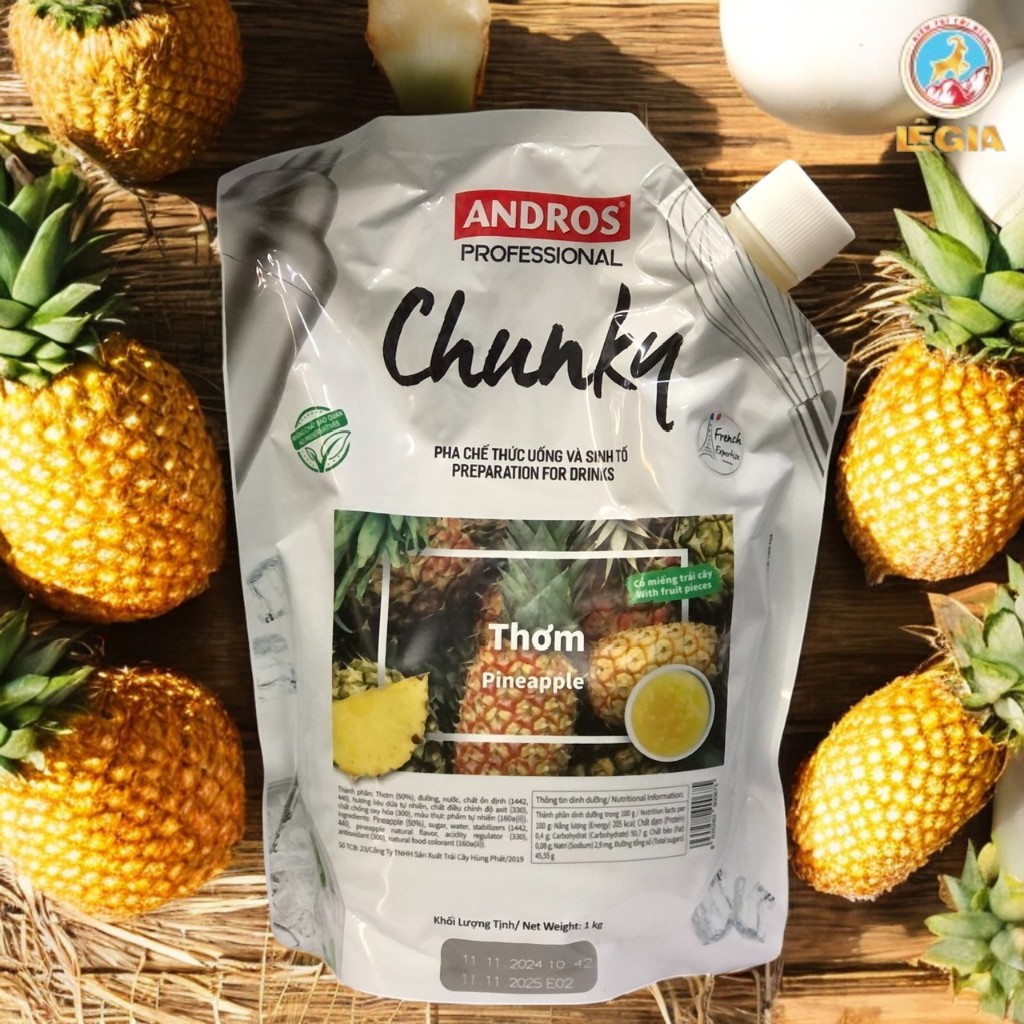 (With bottle) Chunky Andros FRAGRANT Jam, Jam with fruit meat for ...