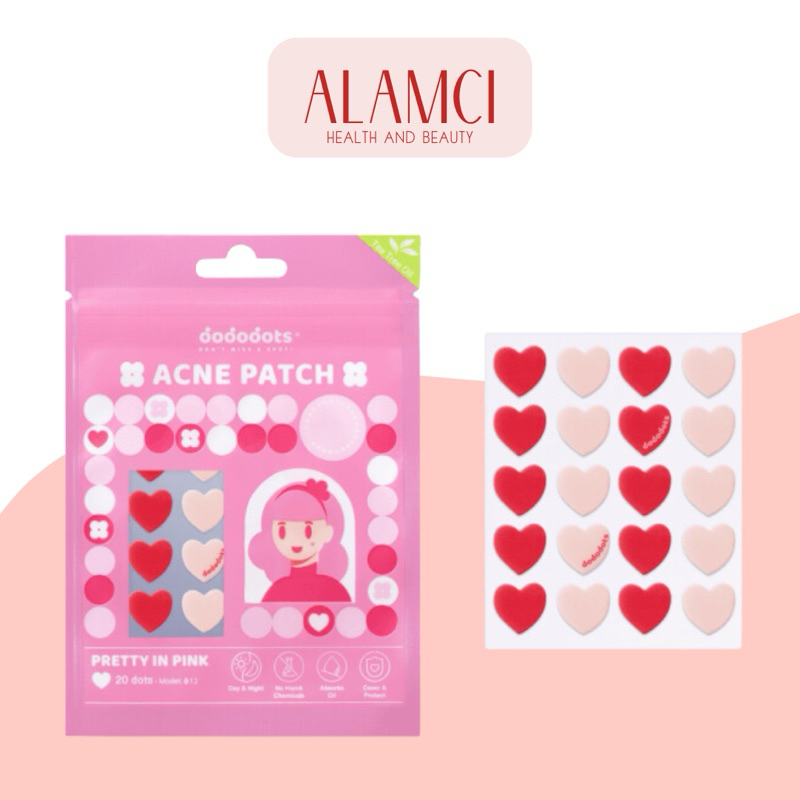 Dododots Acne Patch Pretty In Pink Heart Shape 20 Pieces | Shopee Malaysia