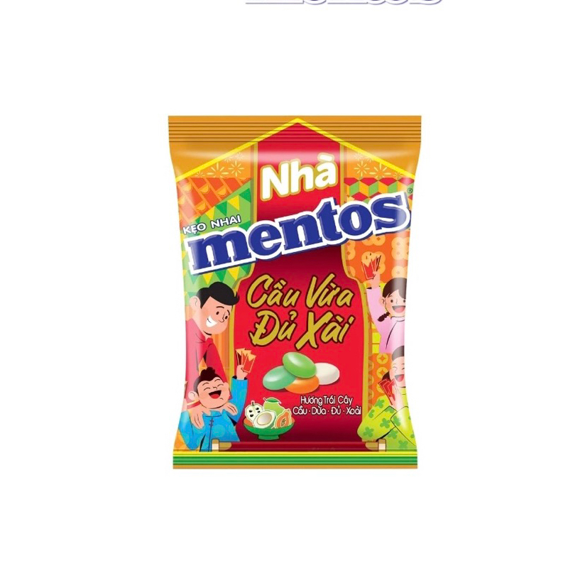 Mentos chewing candy with coconut and mango in large packs | Shopee ...