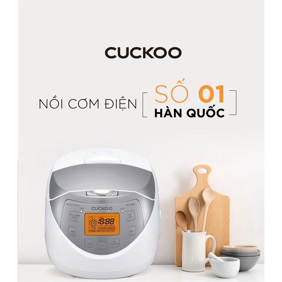 Cuckoo Electronic Rice Cooker CR-0631F/WHSIVNCV 1L | Made in Korea ...