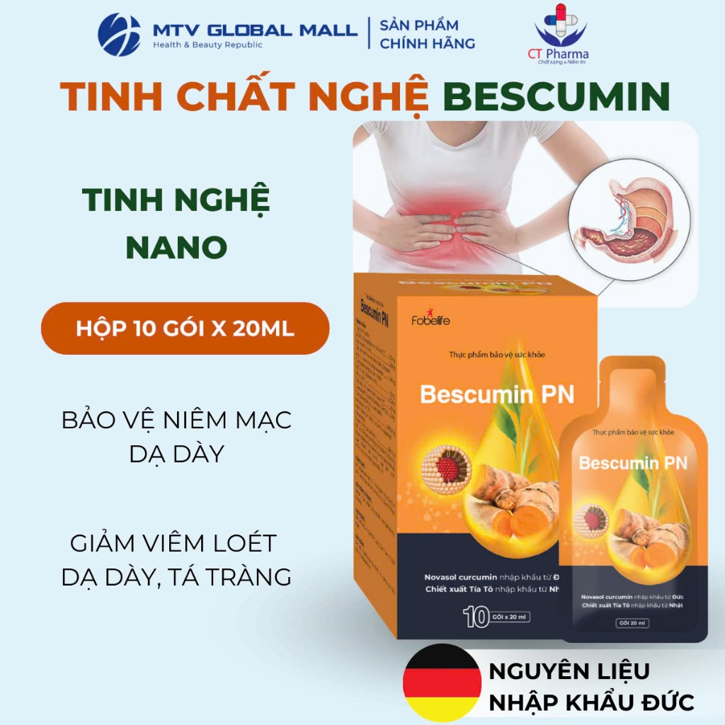 Bescumin Fobe Curcumin Turmeric Essence Drink Pack for Use - Stomach ...