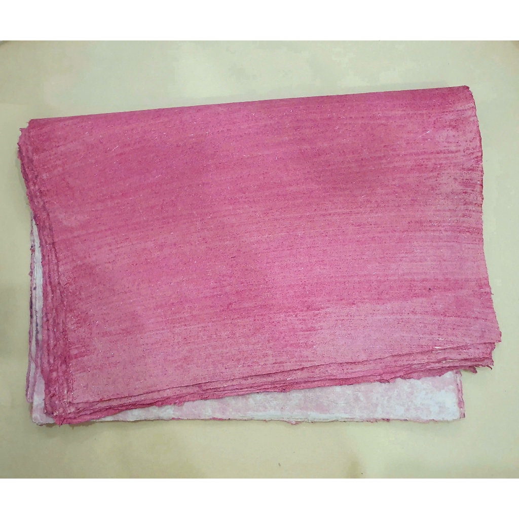 Peach pink Scallop Paper size 35x50cm - traditional Vietnamese handmade ...