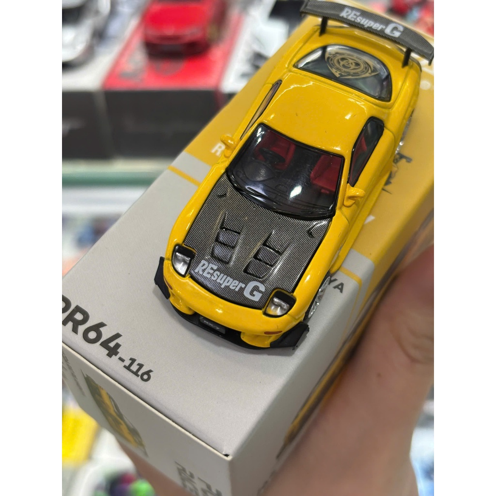 Mazda RX-7 (FD3S) RE-AMEMIYA WIDEBODY YELL 1:64 PopRace (Yellow) Model Car | Shopee Malaysia
