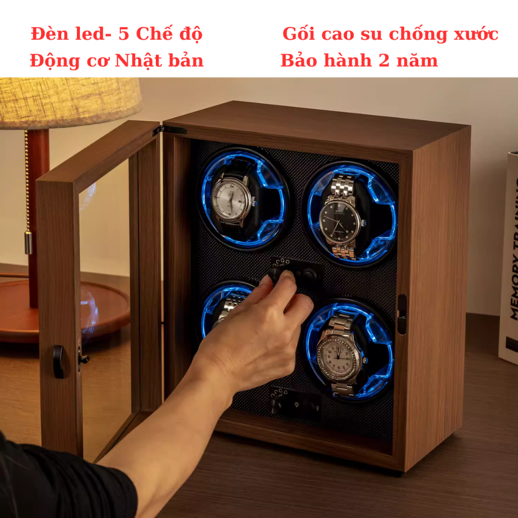[New Model 2024] Watch winder. Winding box for 1-rotating, 2-rotating ...