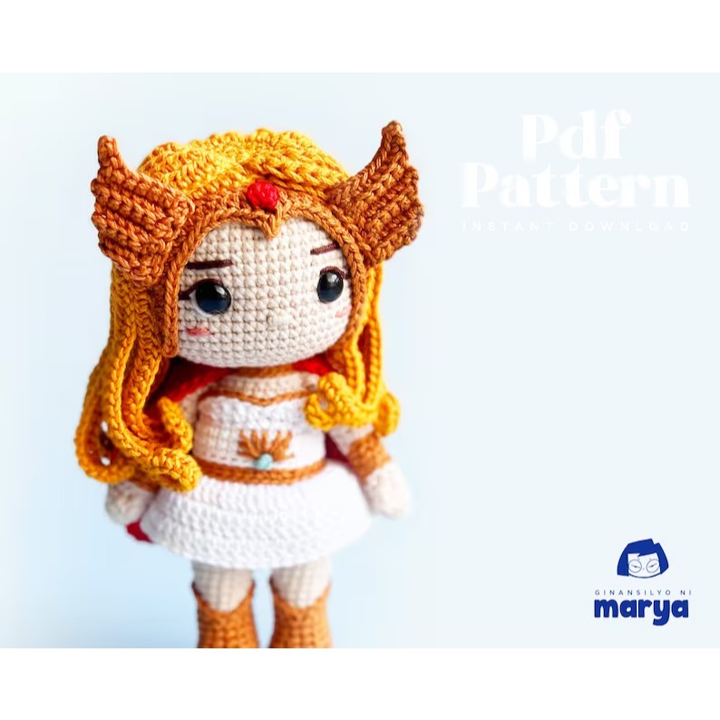 Vietnamese crochet Chart for detailed Shera princess dolls with support ...
