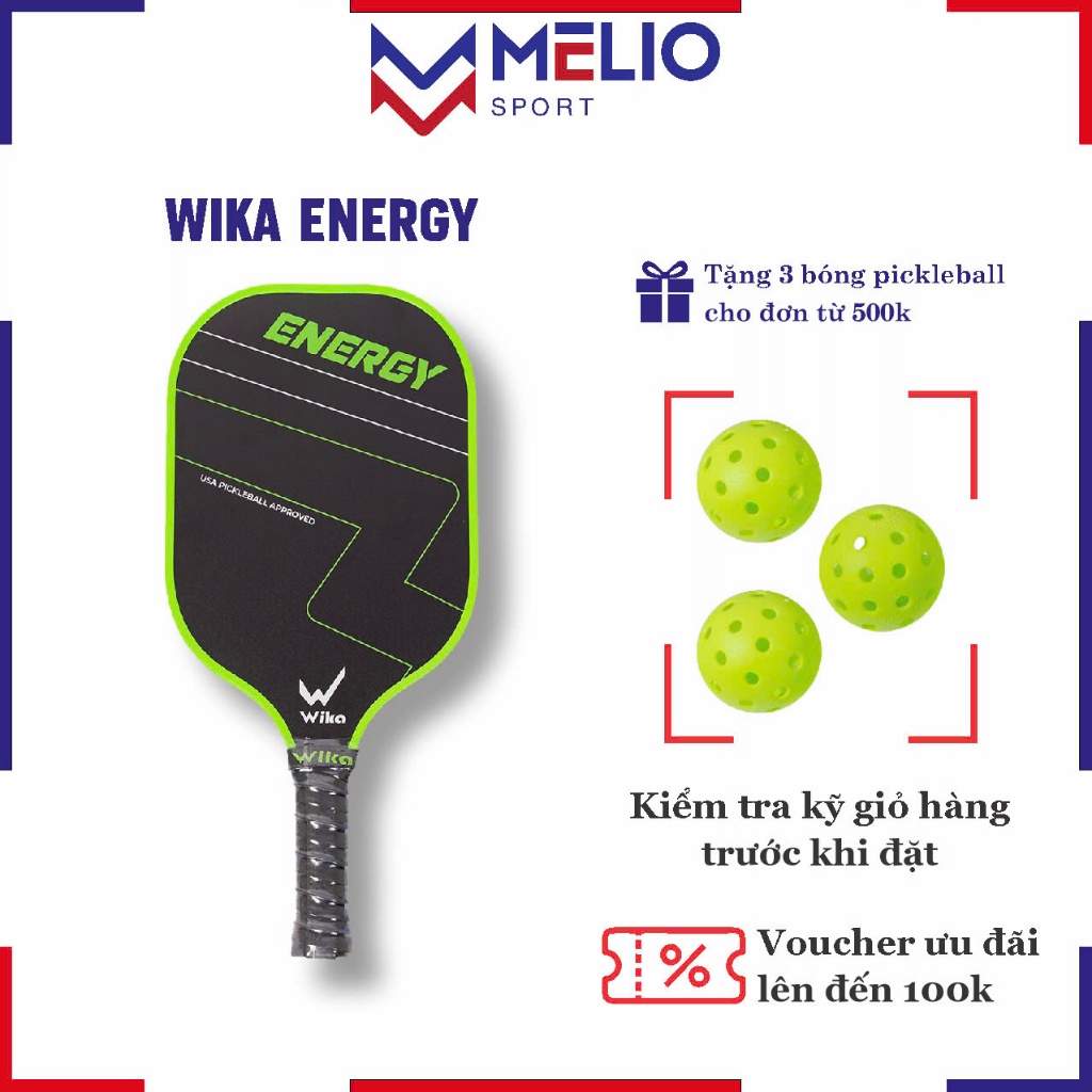 Wika Energy Pickleball Racket, Ultra Light Carbon Pickleball Racket ...