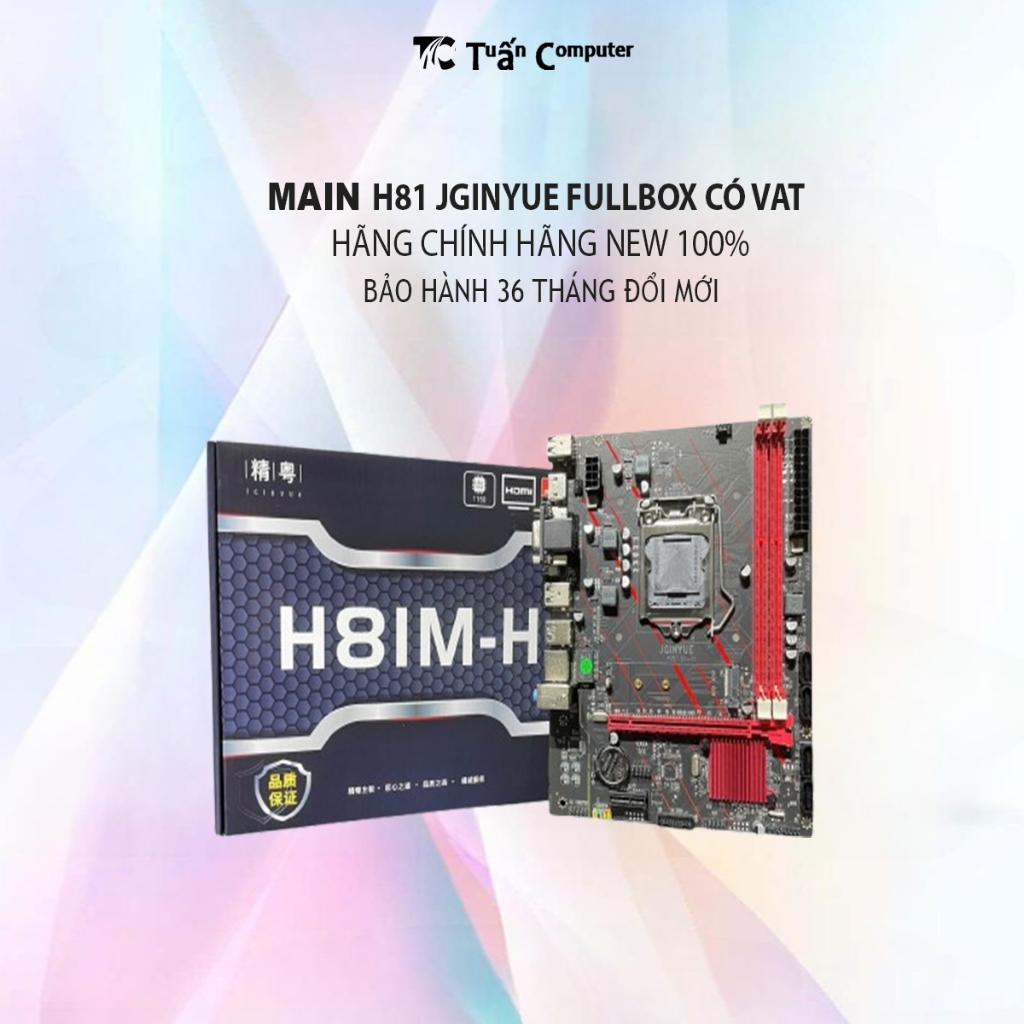 Mainboard Jginyue H81M H HDMI, VGA, NVME New Full Box Main H81 100% New ...