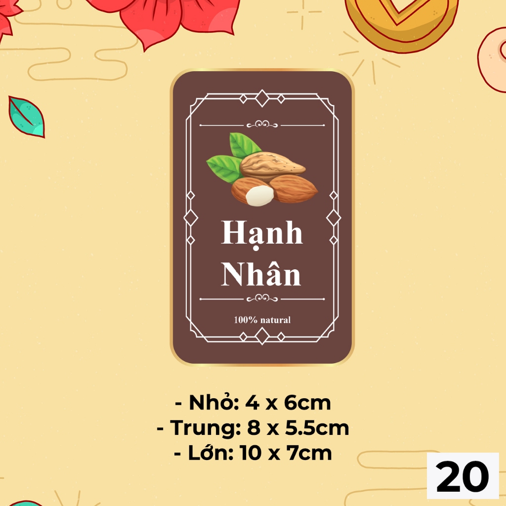Decal stickers for boxes of jam and nuts CNY, gifts CNY, HAPPY CNY ...