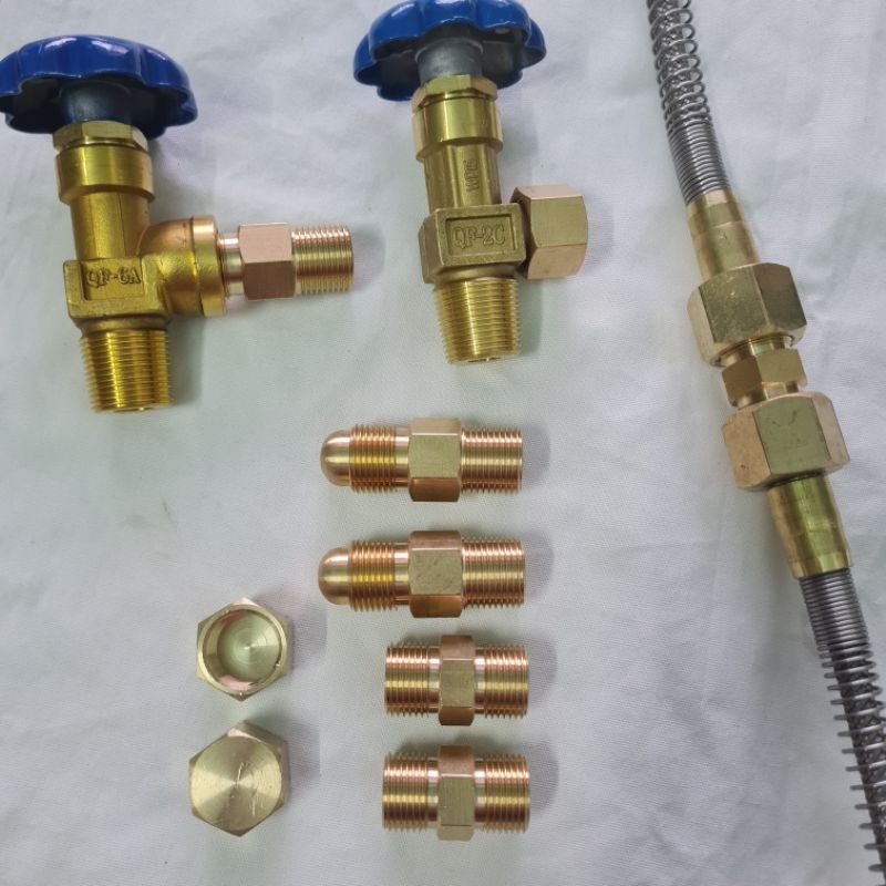 Specialized G5/8 thread conversion connection for high pressure gas Oxy ...