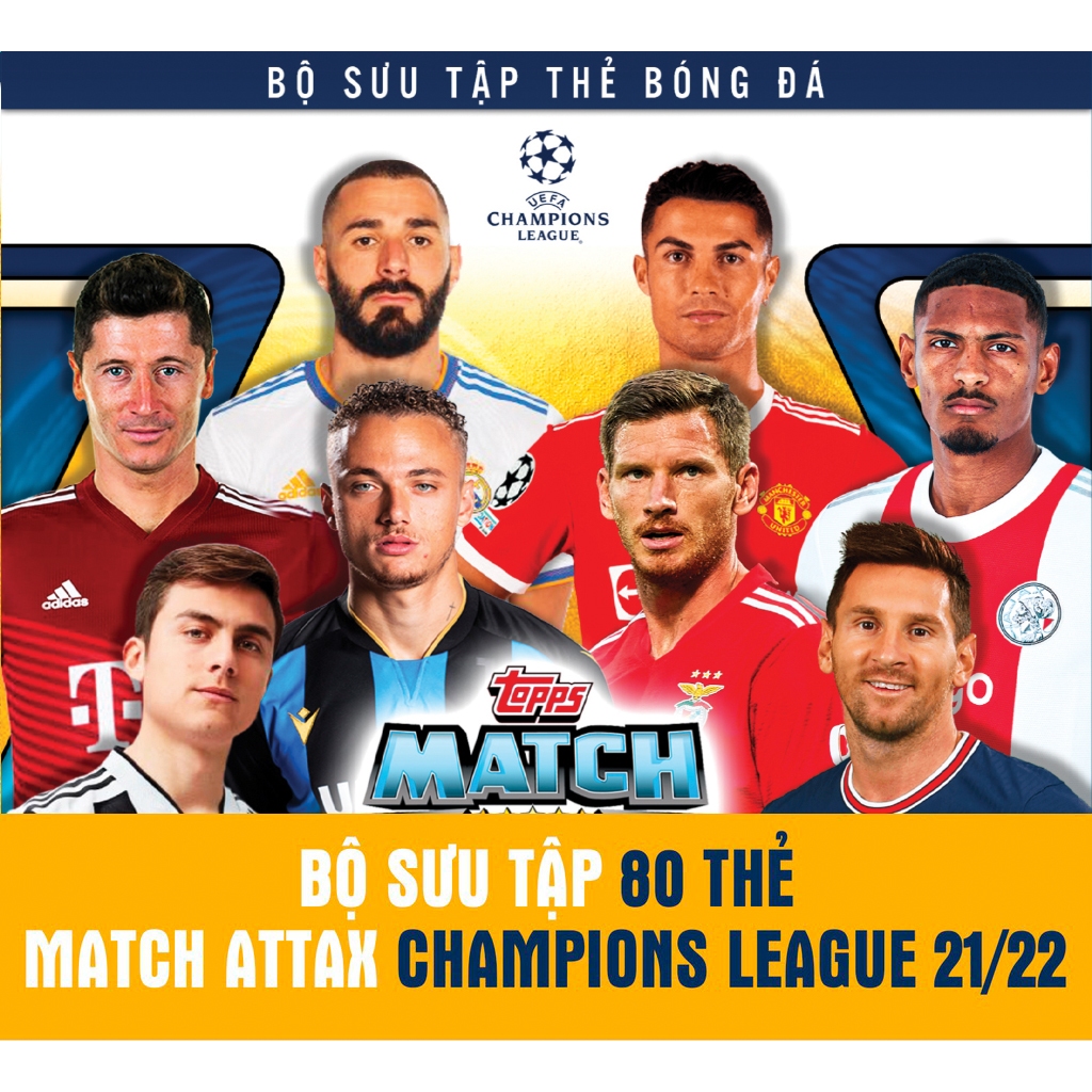 [Sparkling] - Match Attax 2021/2022 UEFA Champions League printed card ...
