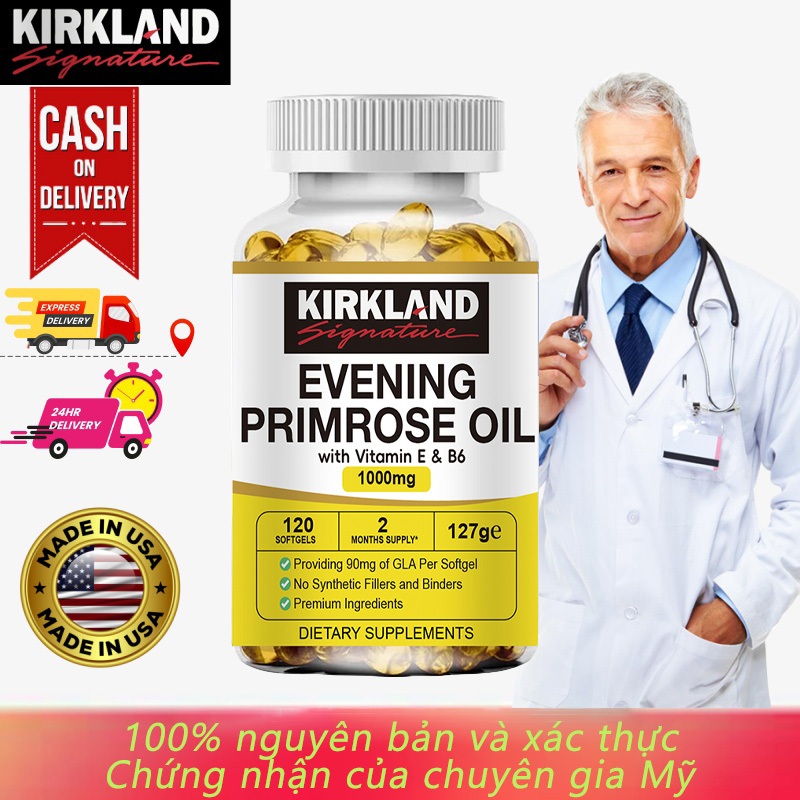 Kirkland evening primrose oil 1000mg, improves menopause symptoms ...