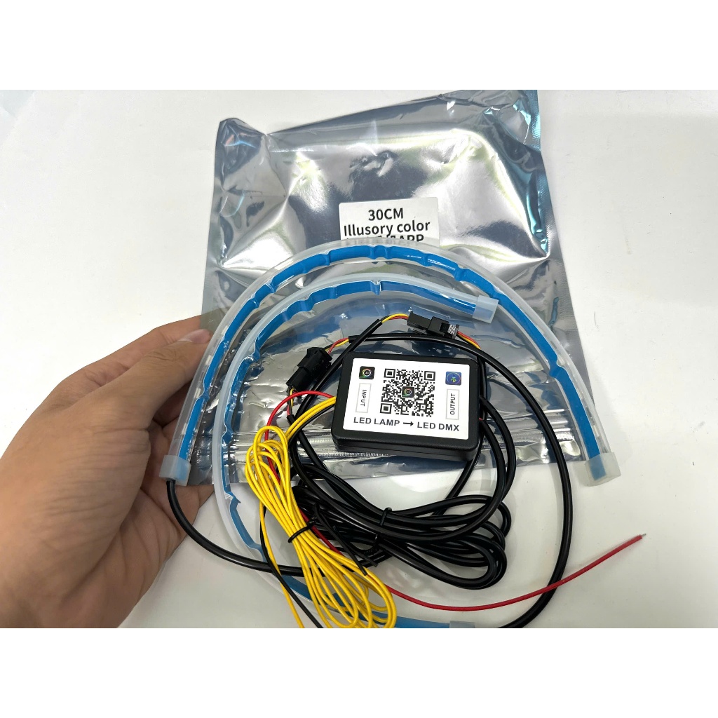 Audi Led eyelid set with multi-color RGB chasing, adjustable App ...