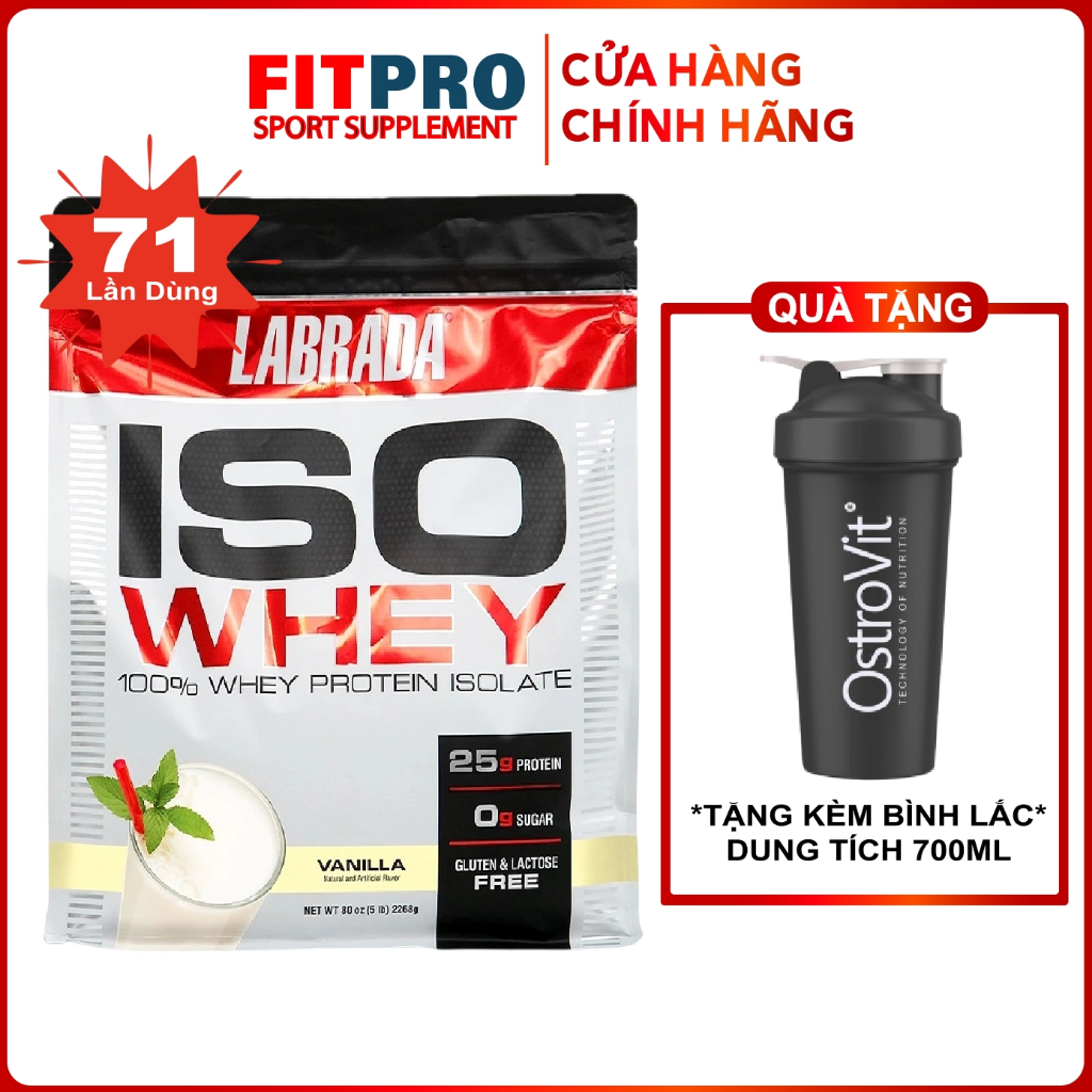 Labrada ISO Whey 2.3KG (71-73 Servings) Whey Protein Isolate | Supports ...