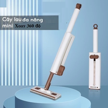 Multi-purpose mop, smart self-wringing, with 5 mops, 180 degree ...