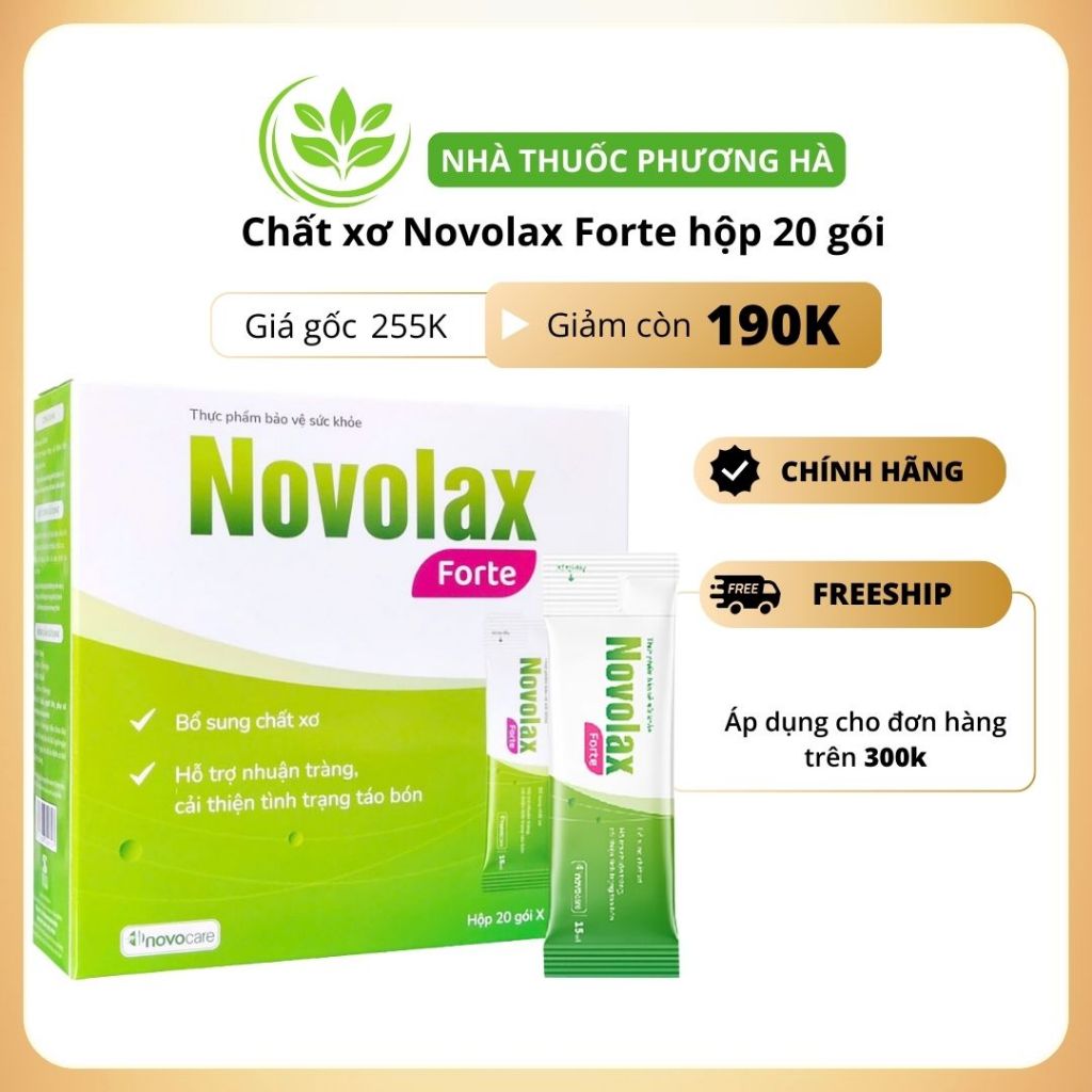Box of 20 Novolax fiber supplements. Reduce constipation, good for ...